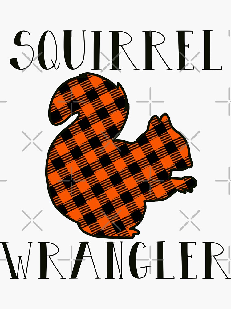 "Squirrel Wrangler" Sticker by NorthernSwanArt | Redbubble