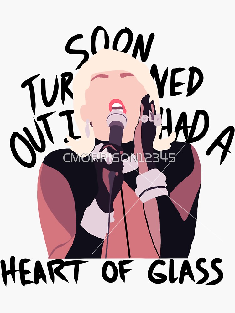 Miley Cyrus Heart Of Glass Lyrics Sticker For Sale By Cmorrison12345