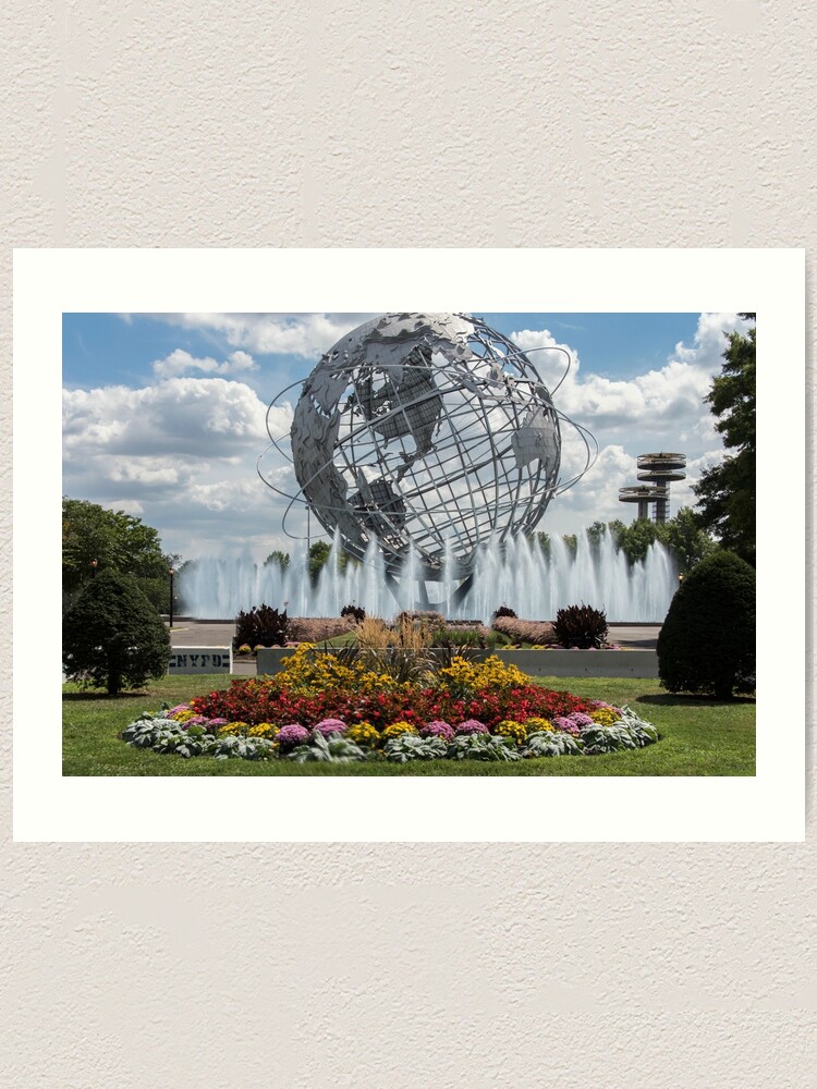"NYC Unisphere" Art Print for Sale by rmc314 | Redbubble