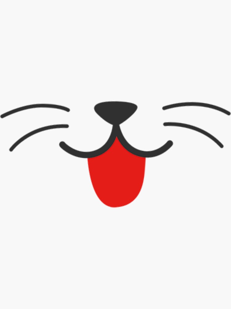 "cat smile mask Mask" Sticker for Sale by Yousifali990 | Redbubble