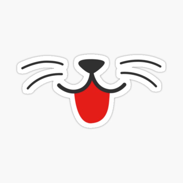"cat smile mask Mask" Sticker for Sale by Yousifali990 | Redbubble