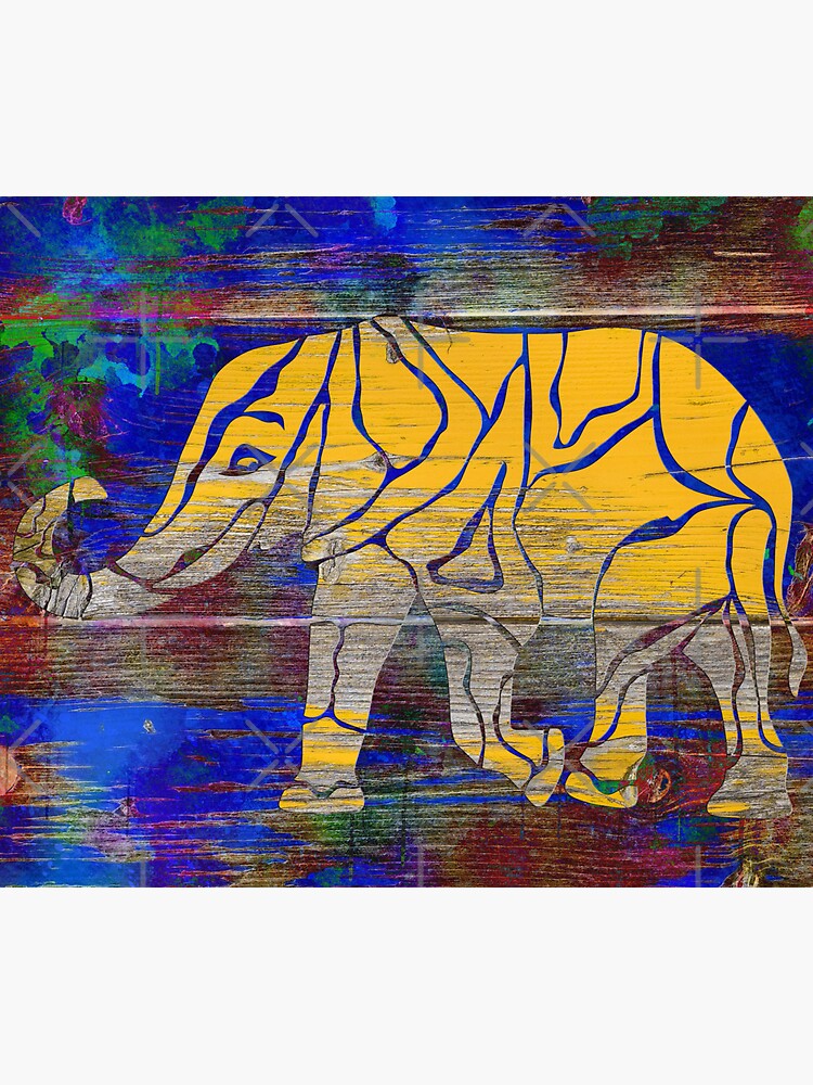 "Imagine Elephant" Sticker for Sale by MoonlightbyS | Redbubble