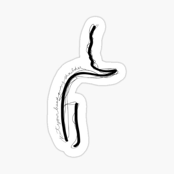 "Put Your Head On My Shoulder" Sticker for Sale by Anniescharstein ...