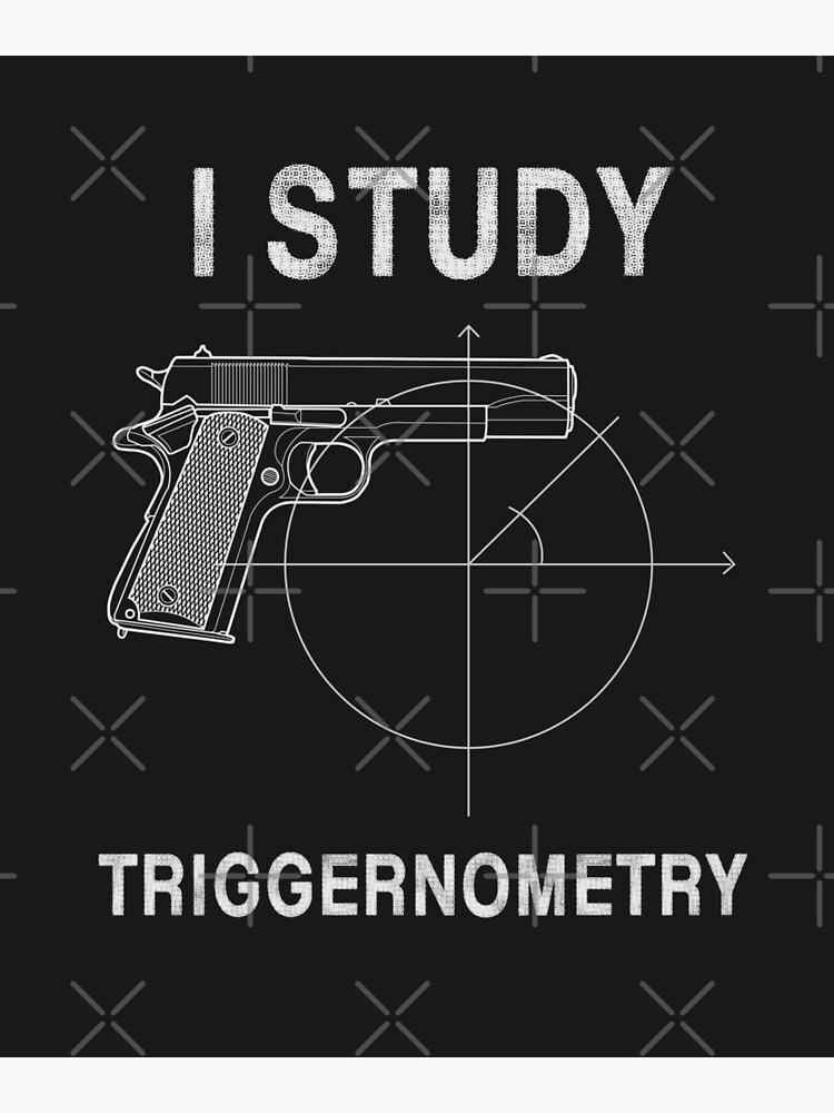 Impression artistique « J'étudie le pistolet de triggernométrie arme à ...