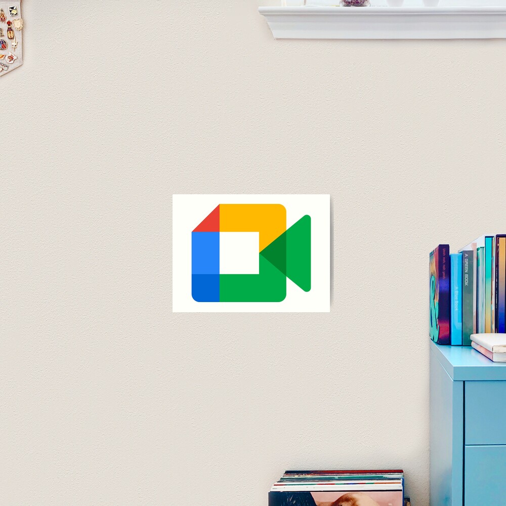 "Google Meet Sticker (New Logo 2020)" Art Print by Licensed | Redbubble