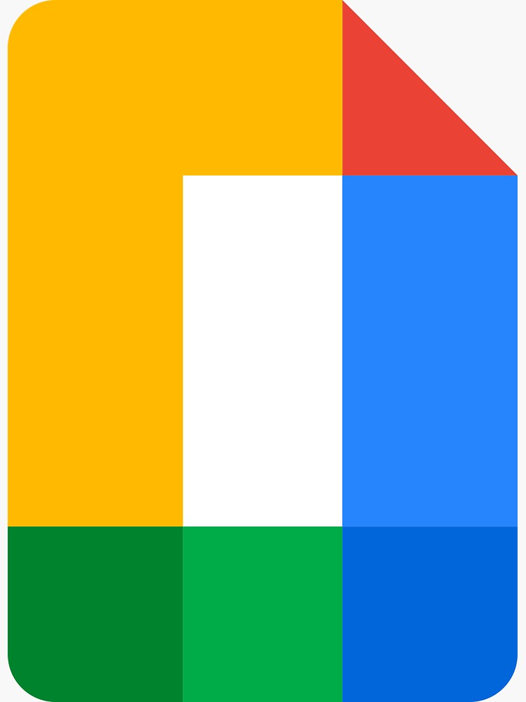 "Google Docs Sticker (New Logo 2020)" Sticker for Sale by Licensed ...
