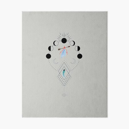 "Native American Moon Phase Design" Art Board Print by Mindful-Designs ...
