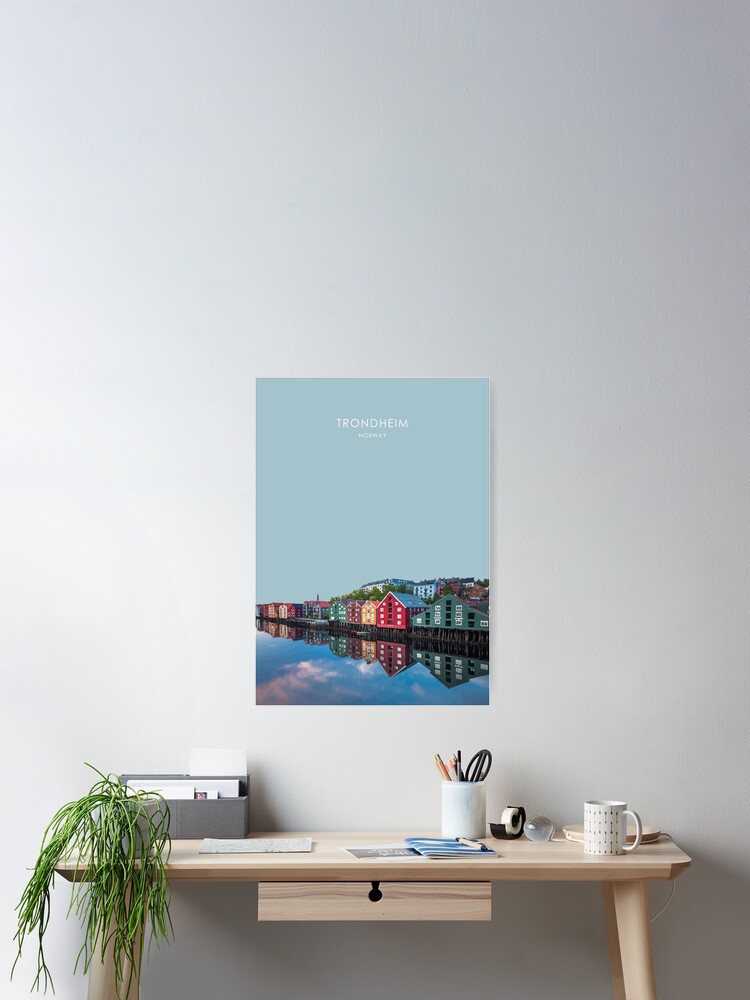 "Trondheim, Norway Travel Artwork" Poster for Sale by Alo Design ...