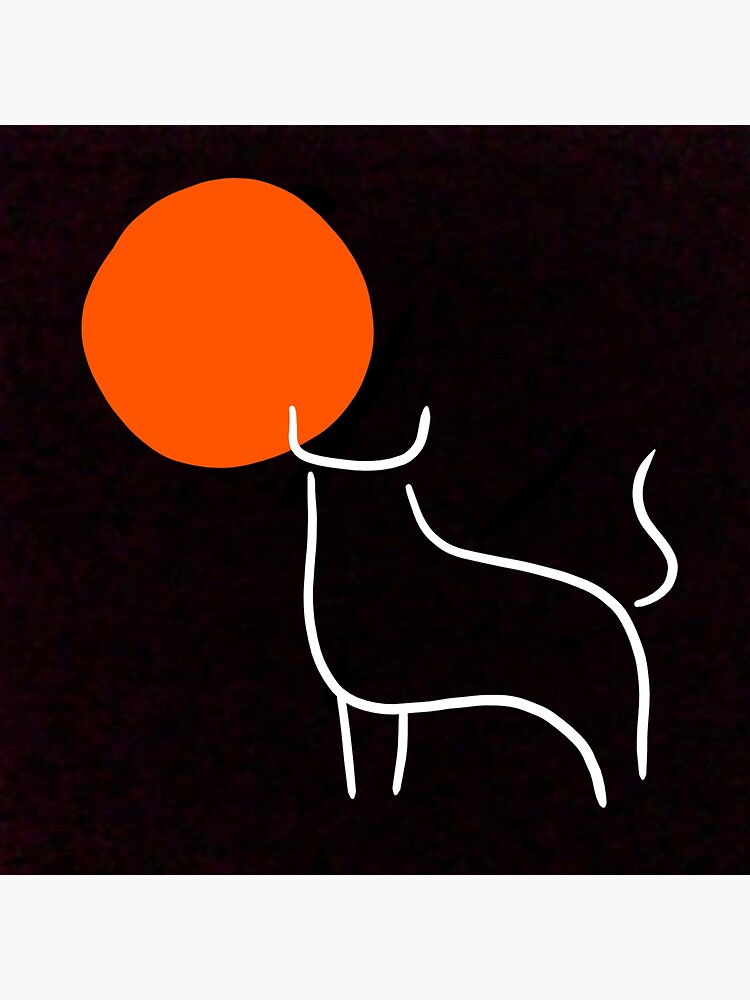 "The Modern Cow - Cave Art" Sticker for Sale by WCDA | Redbubble