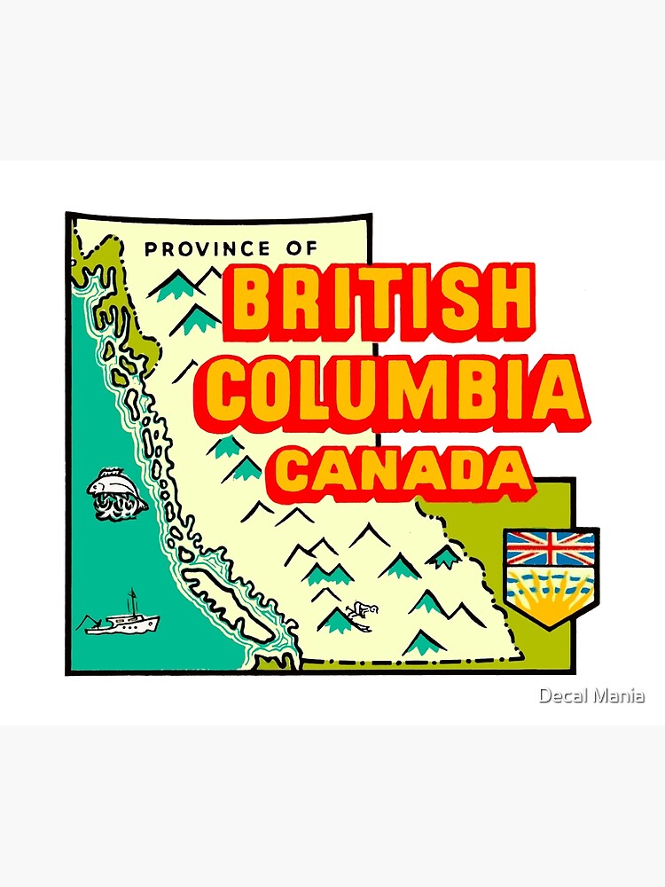 "Vintage British Columbia Decal" Poster for Sale by zsonn | Redbubble