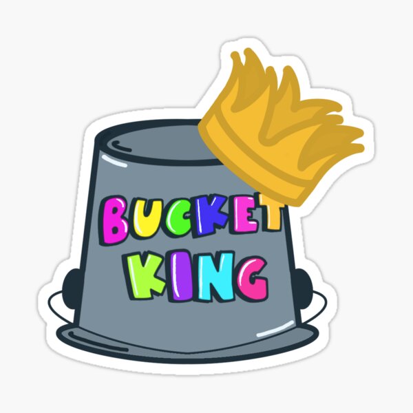 "Try guys bucket king" Sticker for Sale by imgpine610 | Redbubble