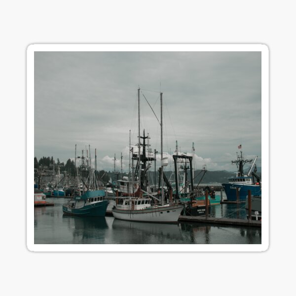 "Boats in a port" Sticker for Sale by JLPhotographer | Redbubble