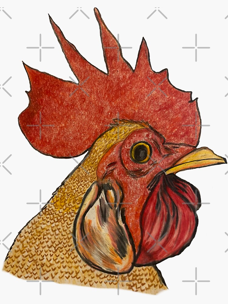"Chicken Head " Sticker for Sale by milllie84 | Redbubble