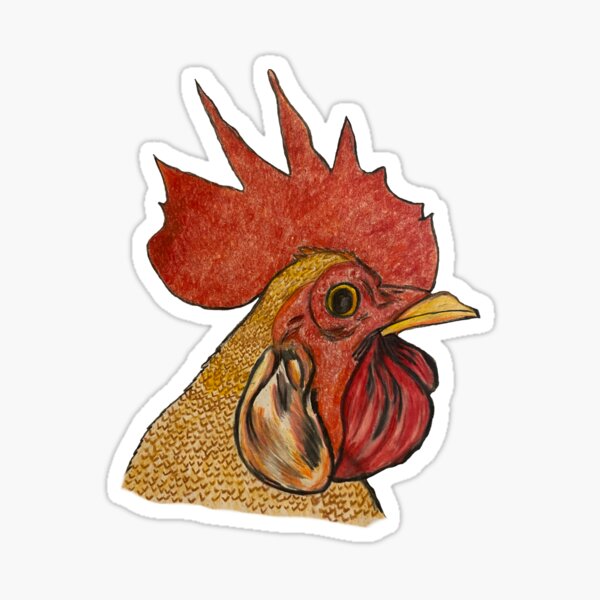 "Chicken Head " Sticker for Sale by milllie84 | Redbubble