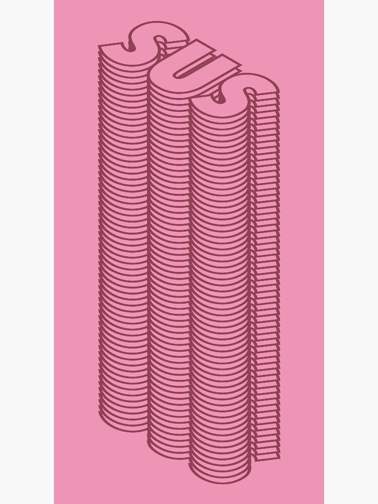 "SUS " Sticker for Sale by ashafe4 | Redbubble