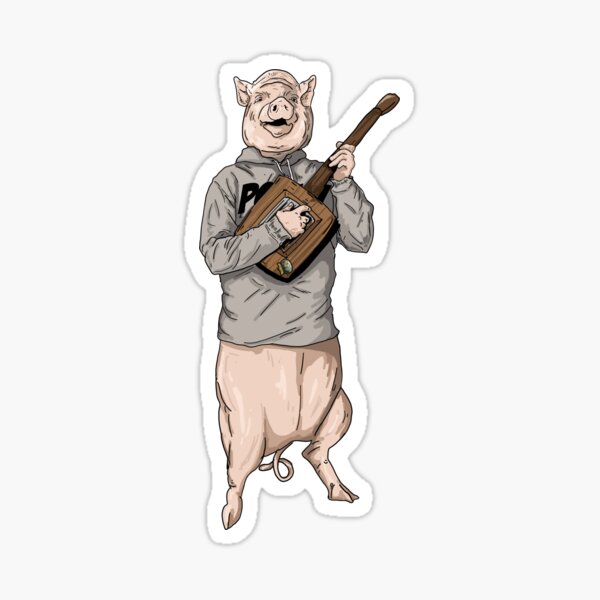 "Pigman" Sticker for Sale by HarleyWarren | Redbubble