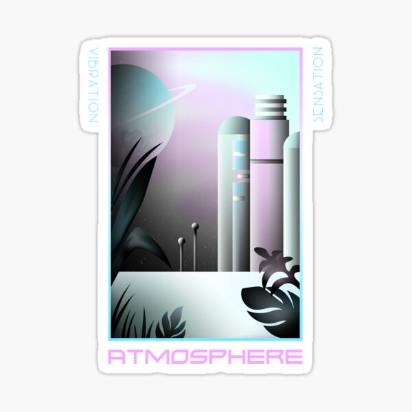 "Atmospheric Nights" Sticker for Sale by TheGraphicsCove | Redbubble