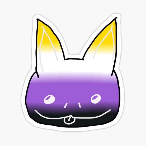 "Pride of Loth-Cats (Non-Binary)" Sticker for Sale by chaosLydia ...