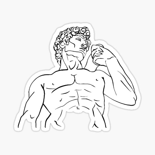 David Statue Stickers | Redbubble