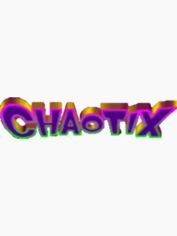 "Chaotix Logo" Sticker for Sale by conchquerer | Redbubble