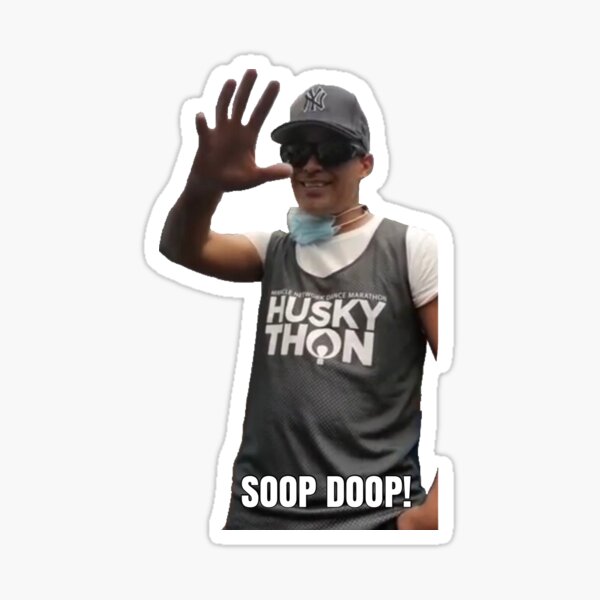 "SOOP DOOP HUSKYTHON WOOOOOO" Sticker by njand | Redbubble