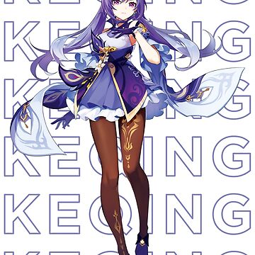 "Genshin Impact Keqing Design" Sticker for Sale by ramster17 | Redbubble
