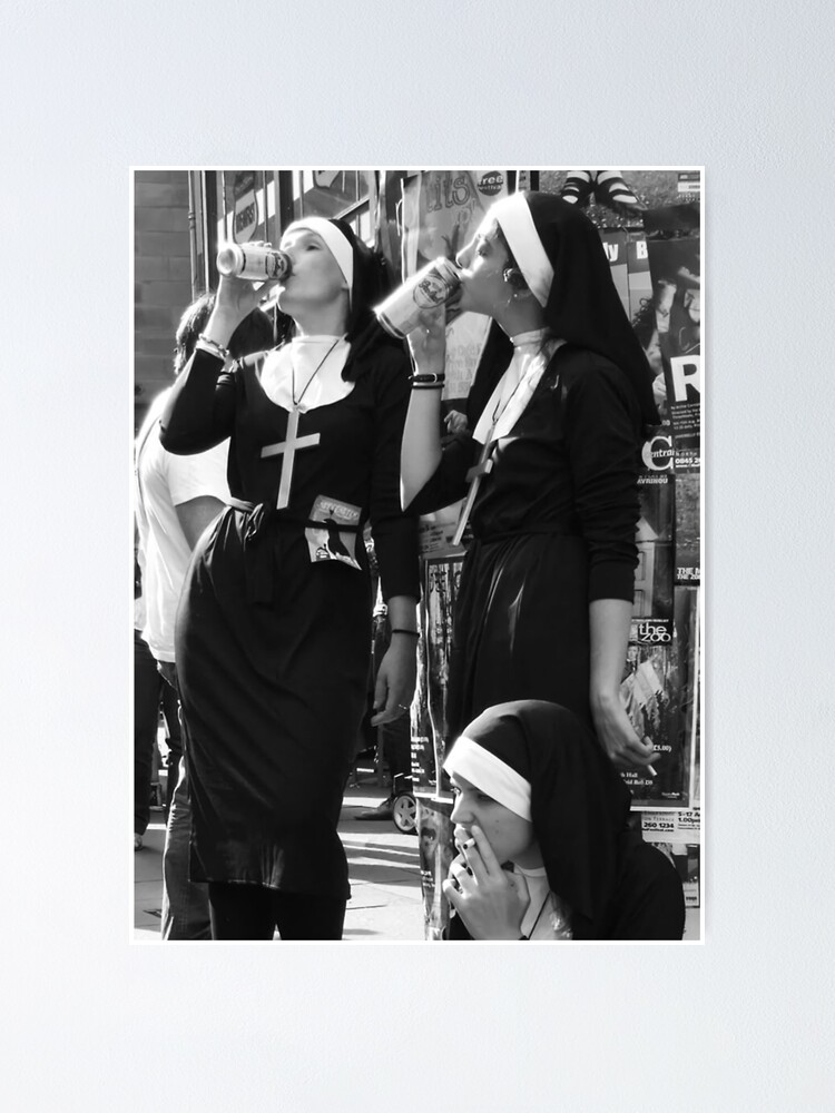 "Nuns Drinking" Poster for Sale by cehunt98 | Redbubble