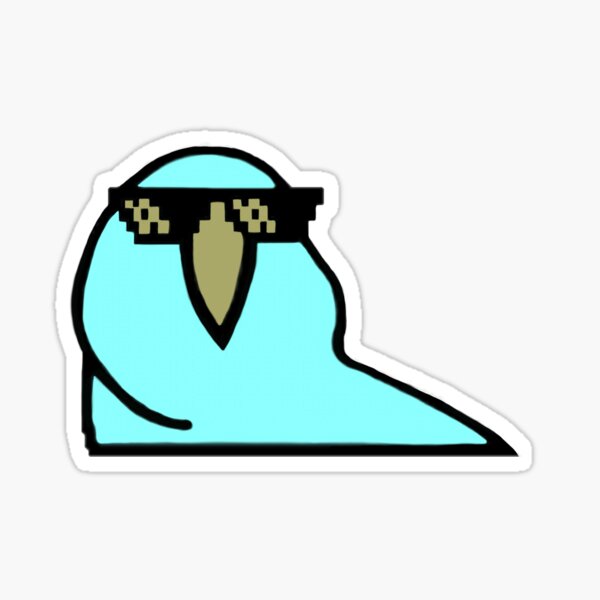 "Party Parrot" Sticker for Sale by doodleonstuff | Redbubble