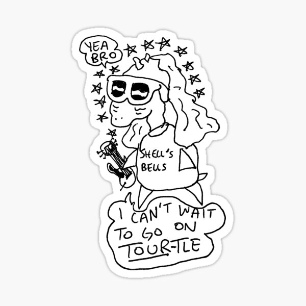 "Going On Tour-tle" Sticker by herb-the-alien | Redbubble