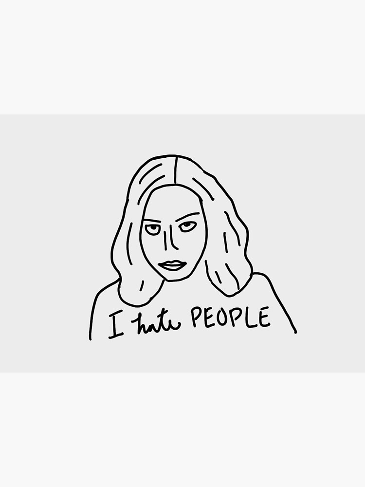 "April Ludgate Parks and Rec I Hate People Sticker" Sticker for Sale by ...