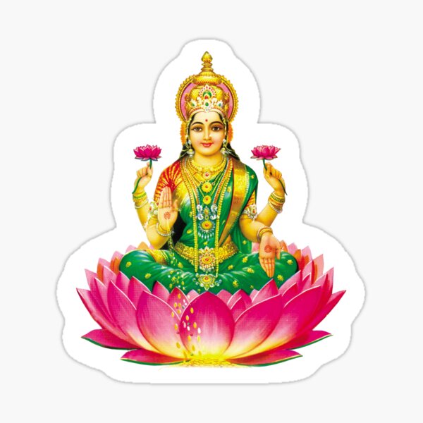 "Jai Shri Dhan Lakshmi mata ji" Sticker for Sale by aruvanita | Redbubble