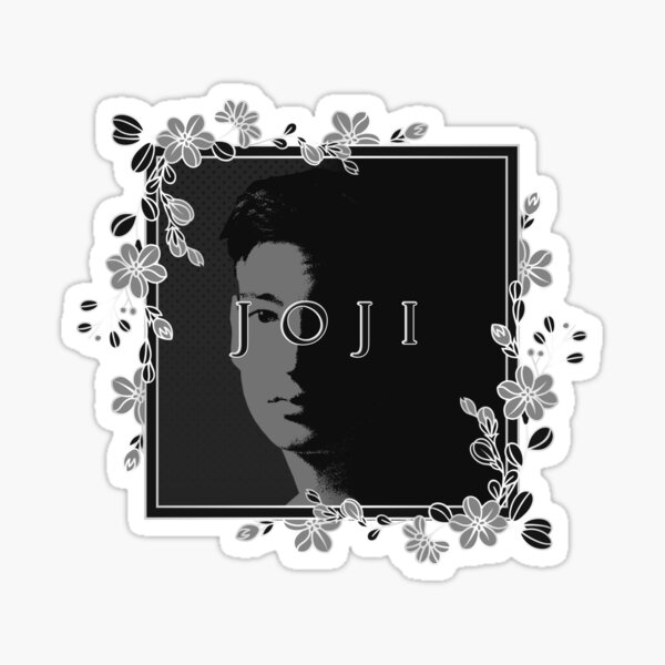 "Joji Floral Portrait BW" Sticker by Chookosaurus | Redbubble
