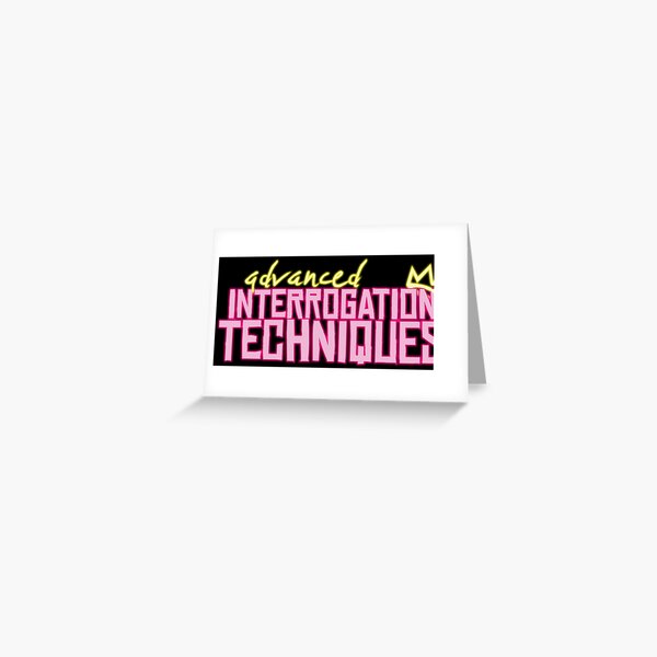 "Advanced Interrogation Techniques - Technoblade" Greeting Card for Sale by CodeCherry | Redbubble