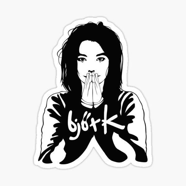 "Bjork Debut white" Sticker for Sale by LapinMagnetik | Redbubble