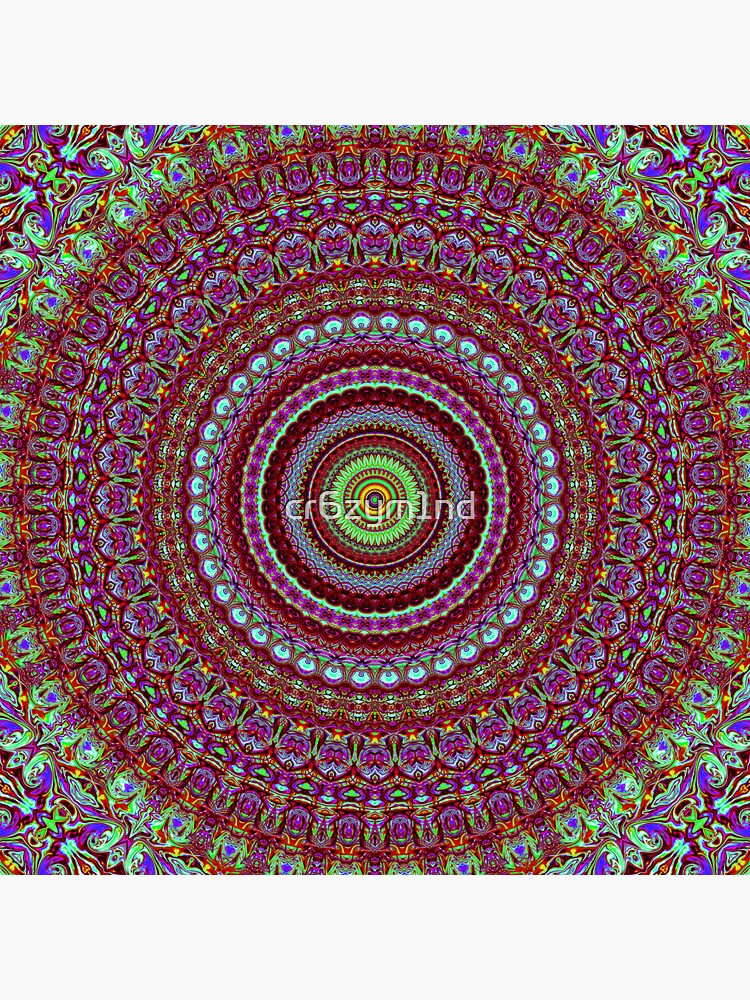 "Mandala of concentration." Sticker for Sale by cr6zym1nd | Redbubble