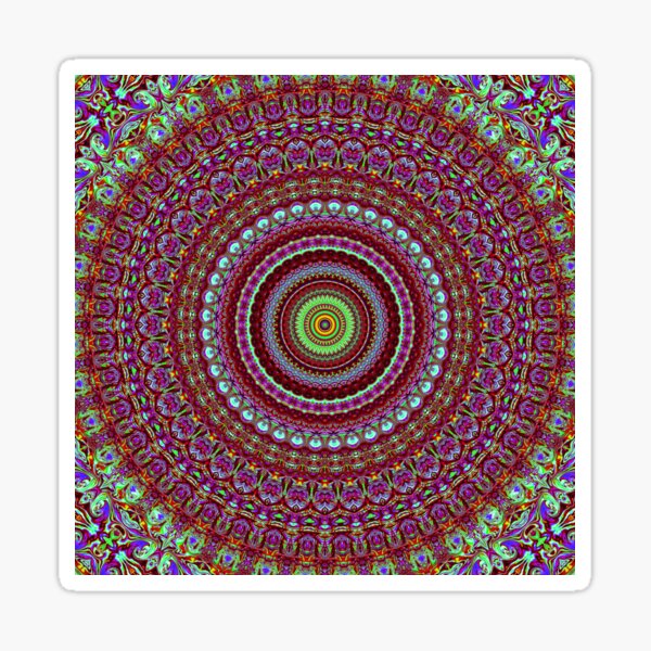 "Mandala of concentration." Sticker for Sale by cr6zym1nd | Redbubble
