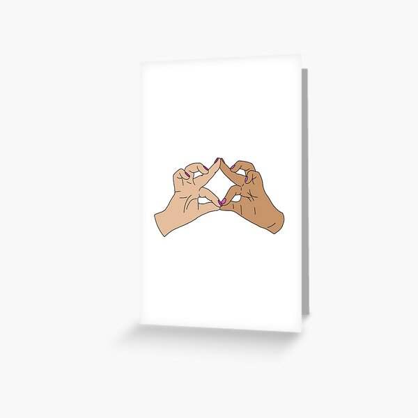 Phi Mu Hand Sign Greeting Cards | Redbubble