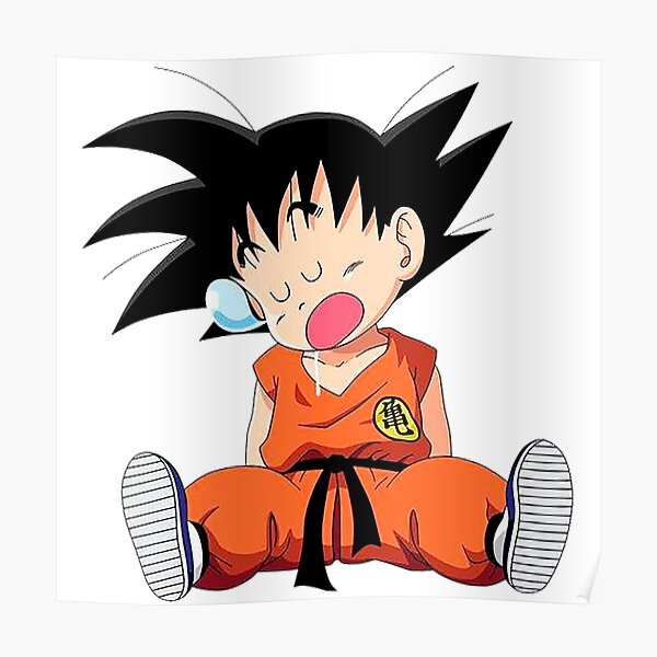 "Kid Goku Sleeping" Poster by BrCNTC | Redbubble