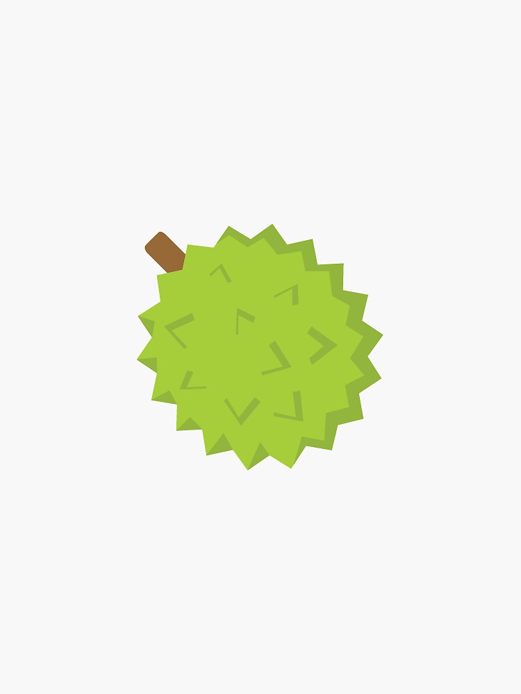 "Cute Durian" Sticker by HanmaClothing | Redbubble
