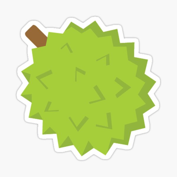 "Cute Durian" Sticker by HanmaClothing | Redbubble