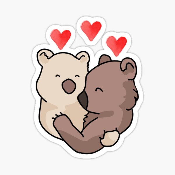 "Furry love" Sticker by AyapiDesigns | Redbubble