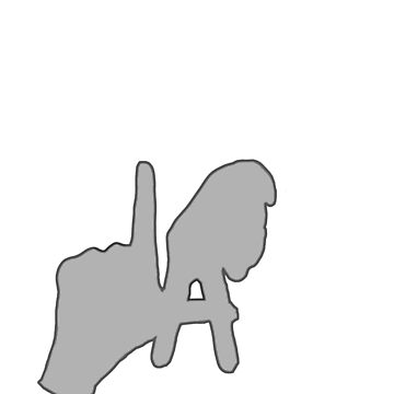 "Los Angeles Hand Sign" Sticker for Sale by shelbiefran | Redbubble