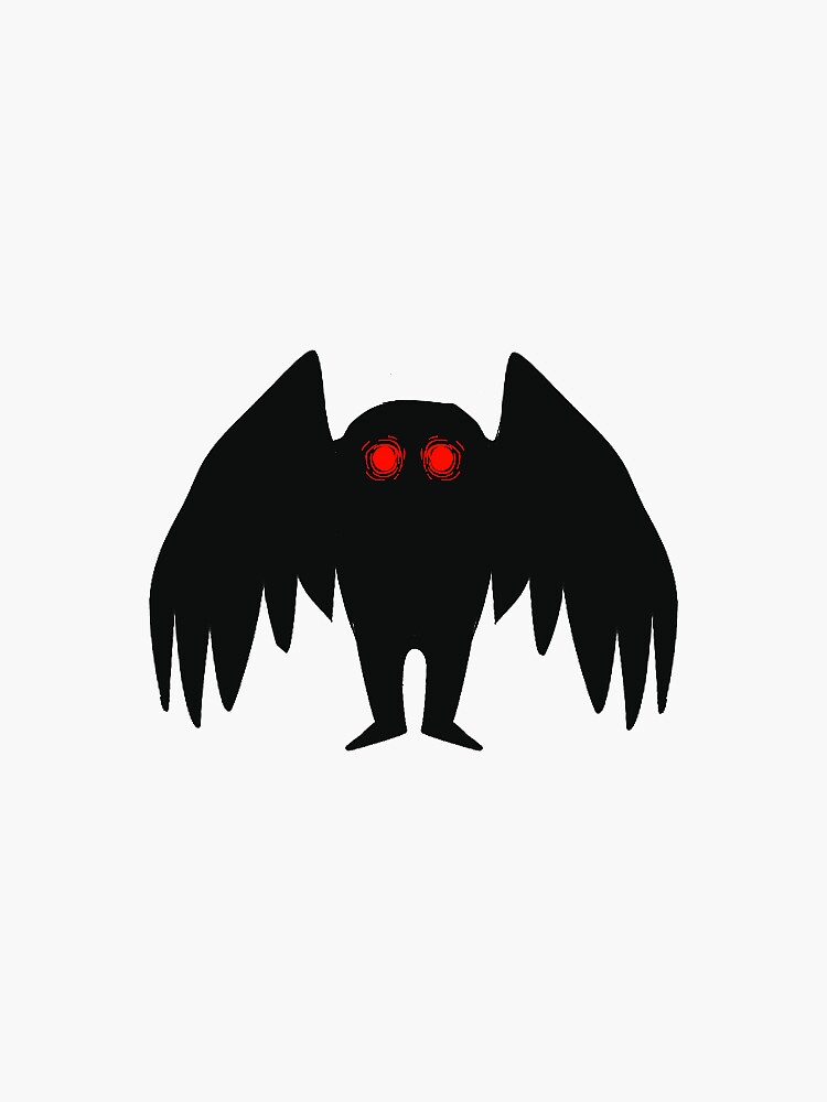 "Mothman" Sticker for Sale by grampyre | Redbubble