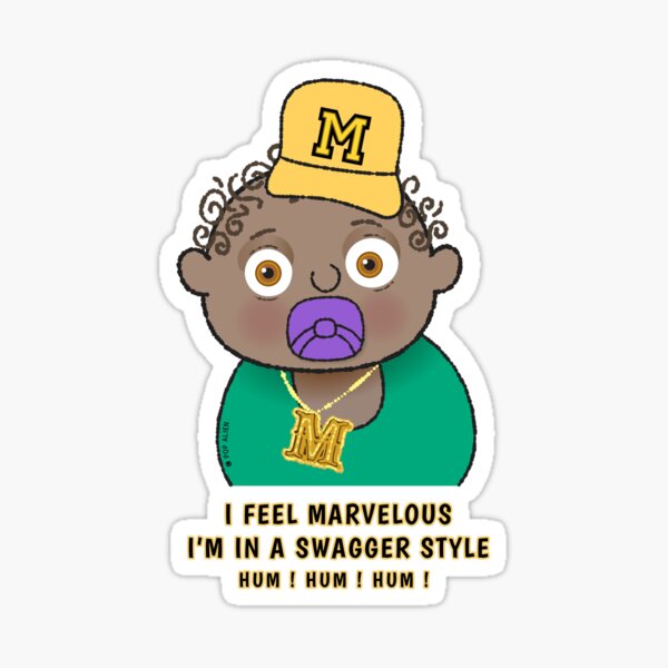 "Little King - A Swagger Style" Sticker for Sale by PopAlien | Redbubble