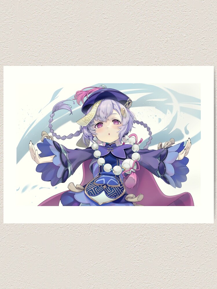 "Qiqi - Genshin Impact " Art Print for Sale by Kami-Anime | Redbubble