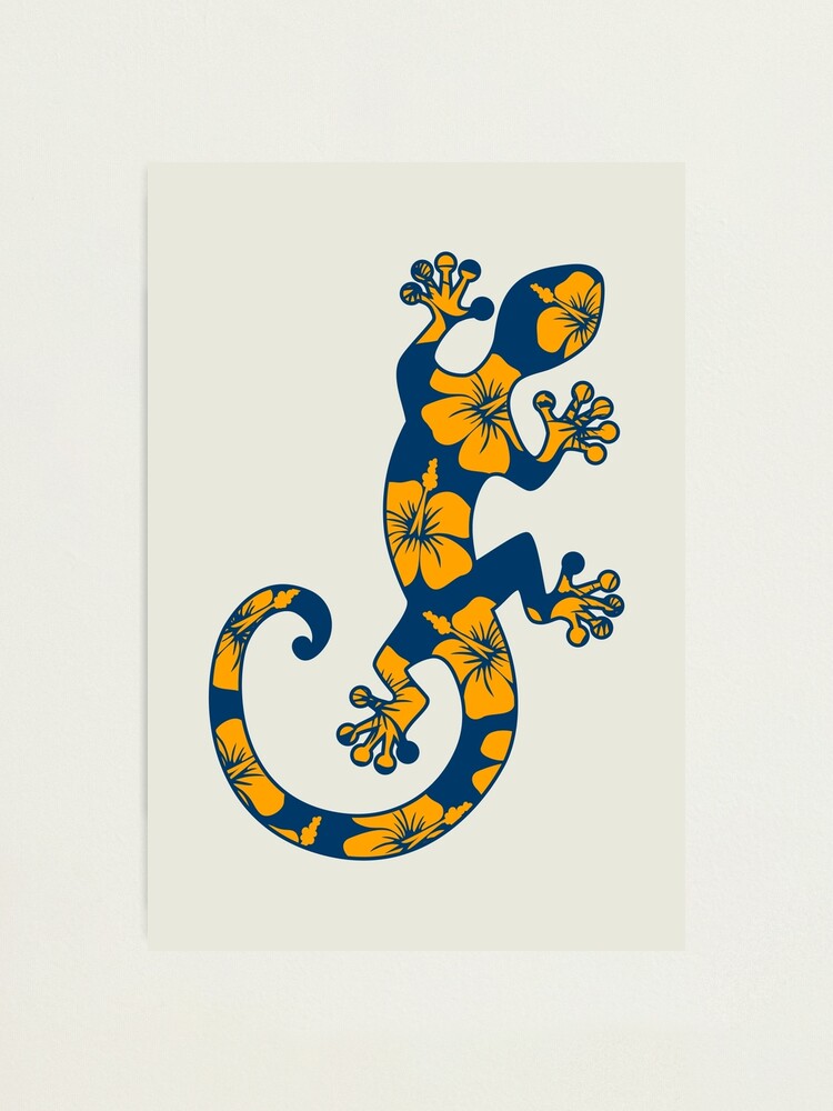 Impression photo « Gecko, lézard, Hawaii, aloha, surf, plage, été, fête ...