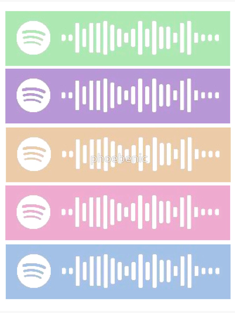 Pegatina «Paquete de código de Spotify personalizado» de phoebenic ...