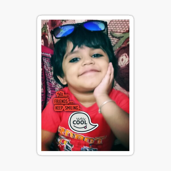 "Smiling face baby" Sticker for Sale by sumitsaraswat83 | Redbubble