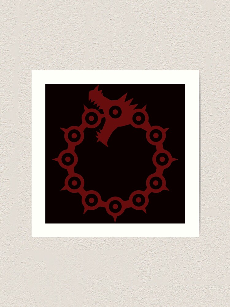 "Dragon's Sin of Wrath" Art Print for Sale by cybervengeance | Redbubble