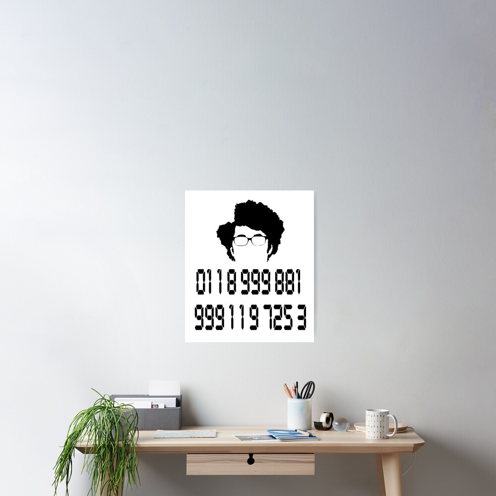"IT Crowd Emergency Services Number" Poster by CSDesignandGift | Redbubble